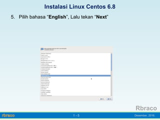 Installasi linux centos 6.8 | PPT | Free Download