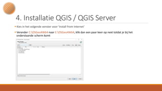 Installatie apache, qgis server en lizmap web client | PPT