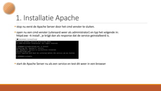 Installatie apache, qgis server en lizmap web client | PPT