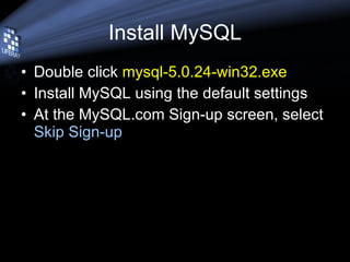 Installation 4-database-connection | PPT | Databases | Computer ...