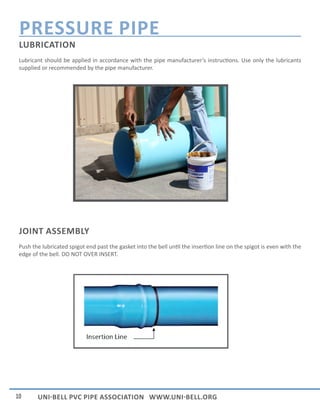 Installation Guide for Gasketed Joint PVC Pressure Pipe | PDF