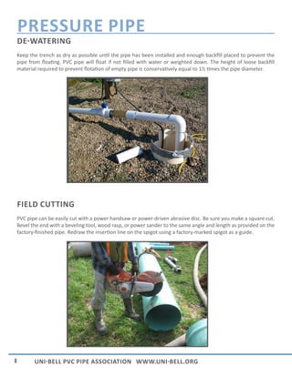 Installation Guide for Gasketed Joint PVC Pressure Pipe | PDF