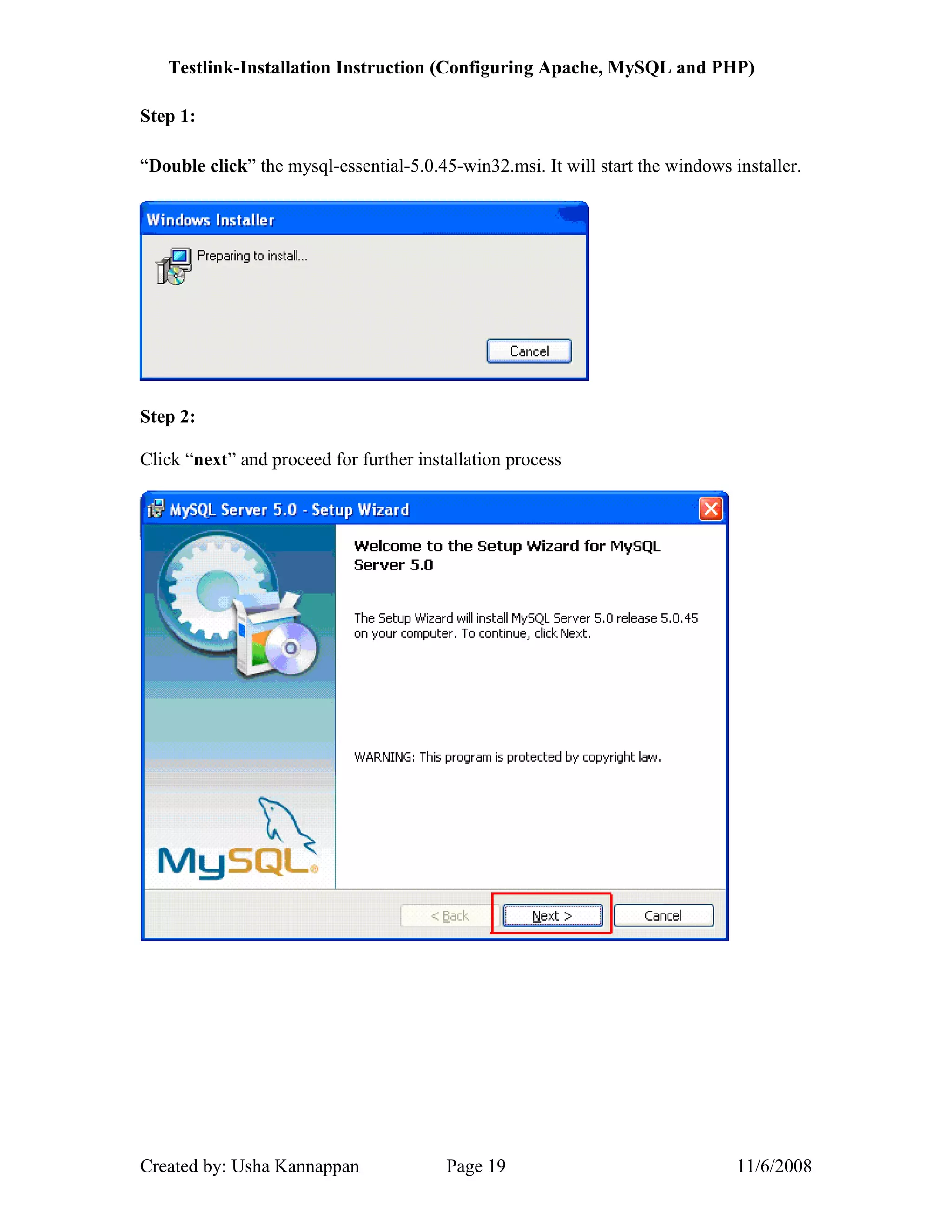 Installation instruction of Testlink | PDF