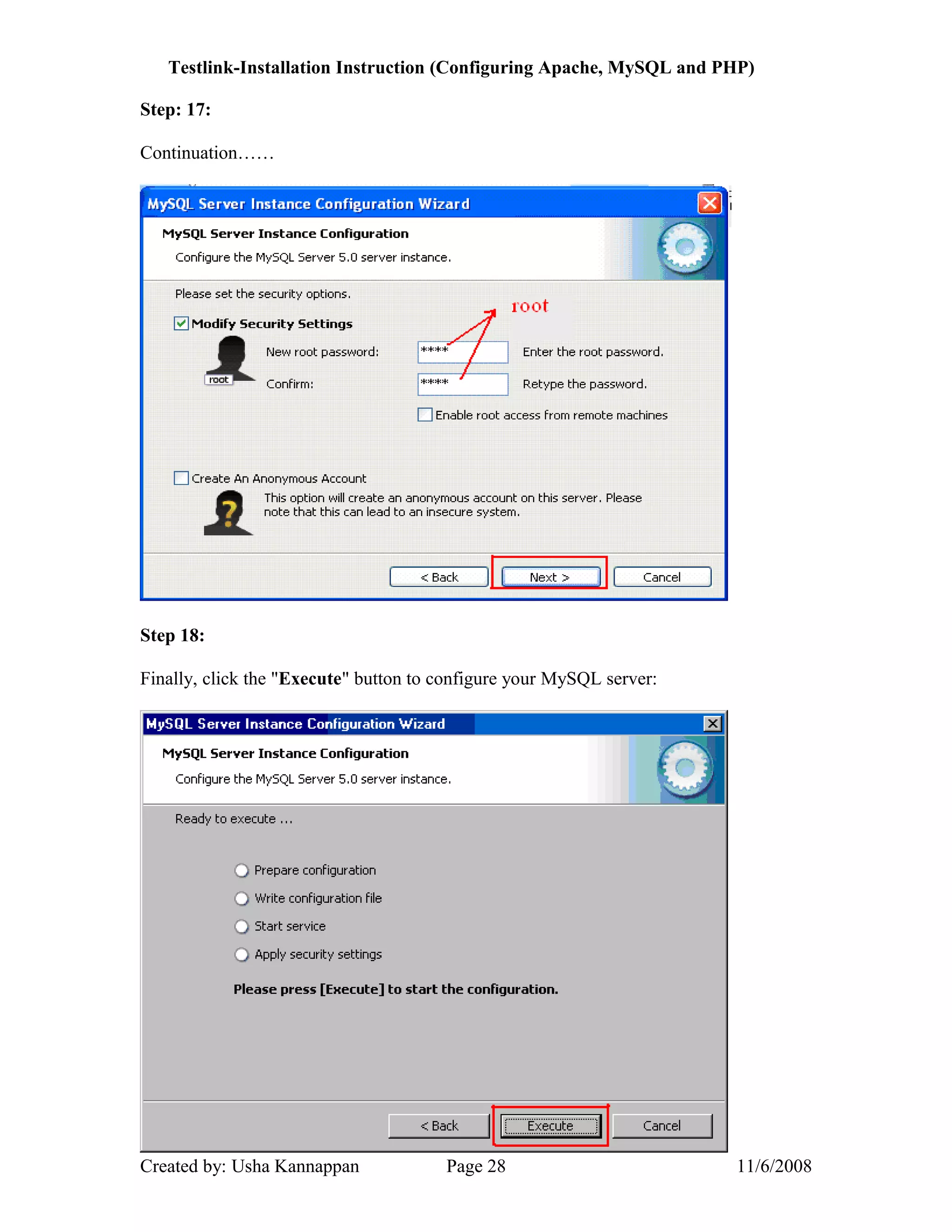 Installation instruction of Testlink | PDF