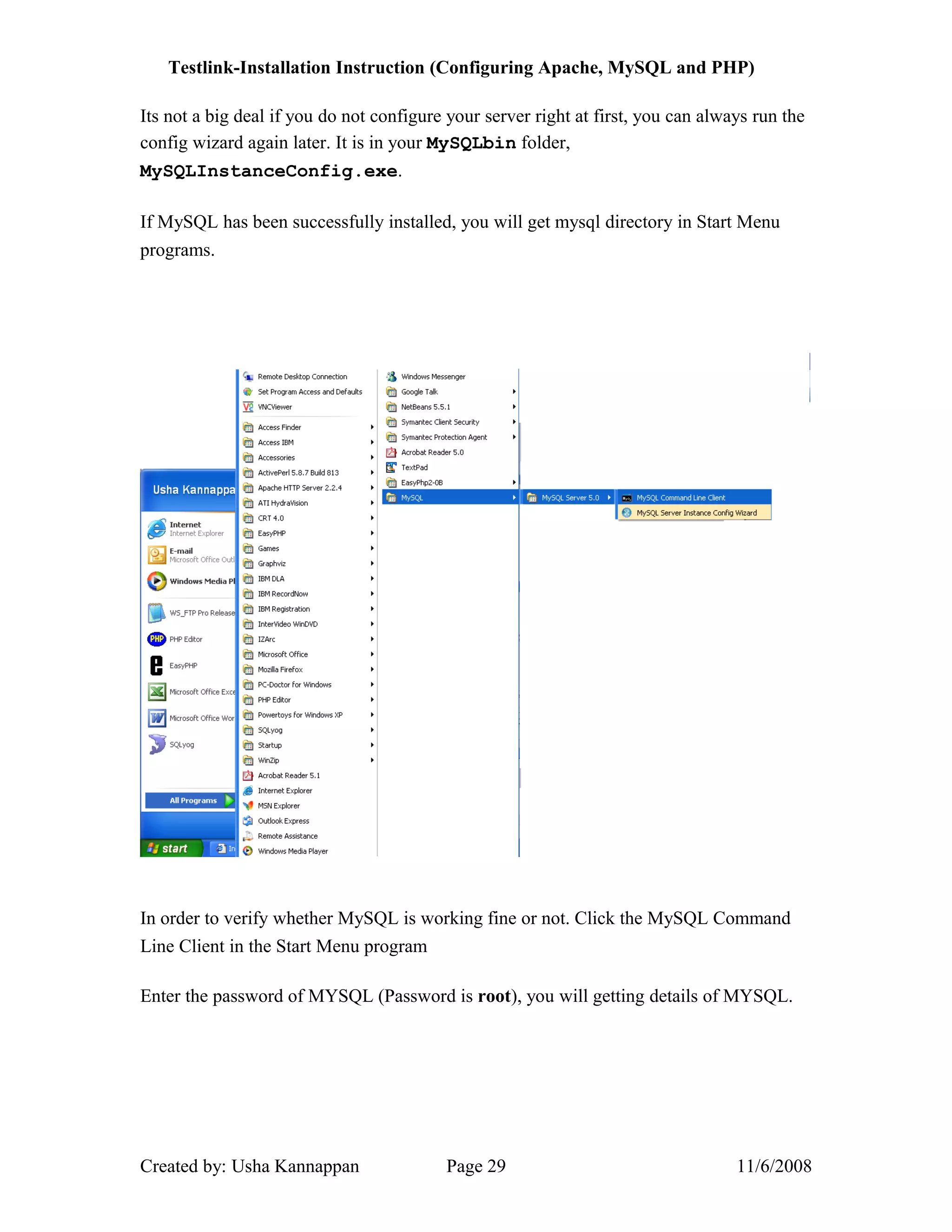 Installation instruction of Testlink | PDF