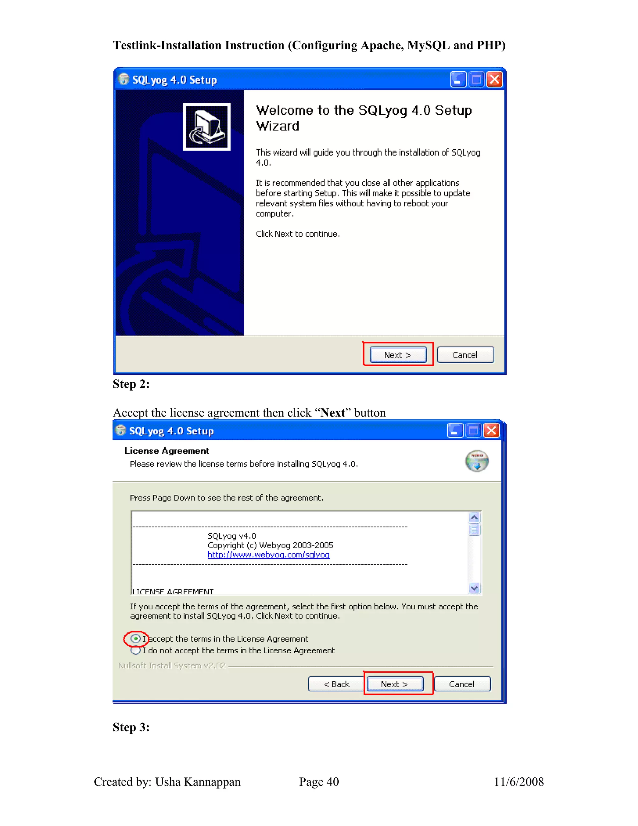Installation instruction of Testlink | PDF