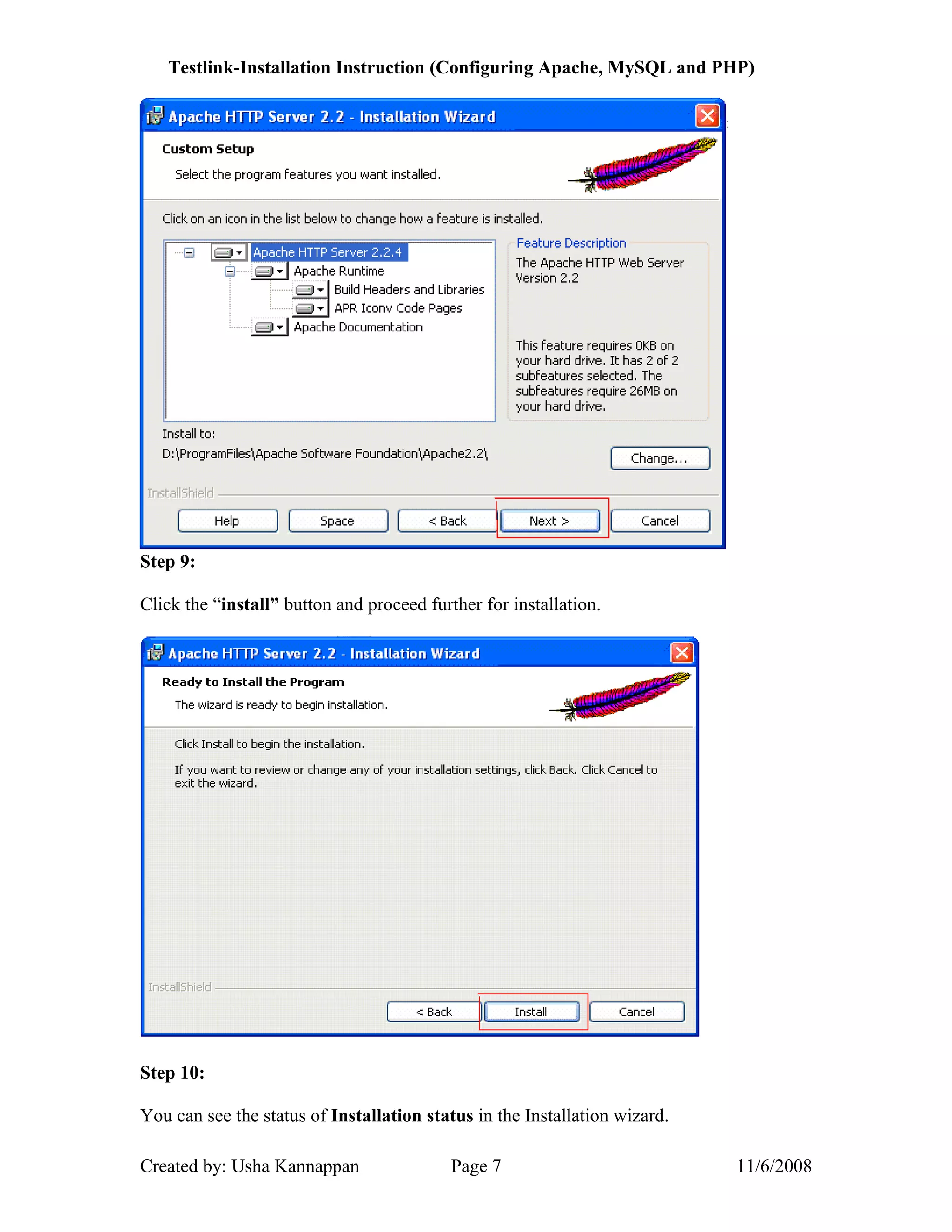 Installation instruction of Testlink | PDF
