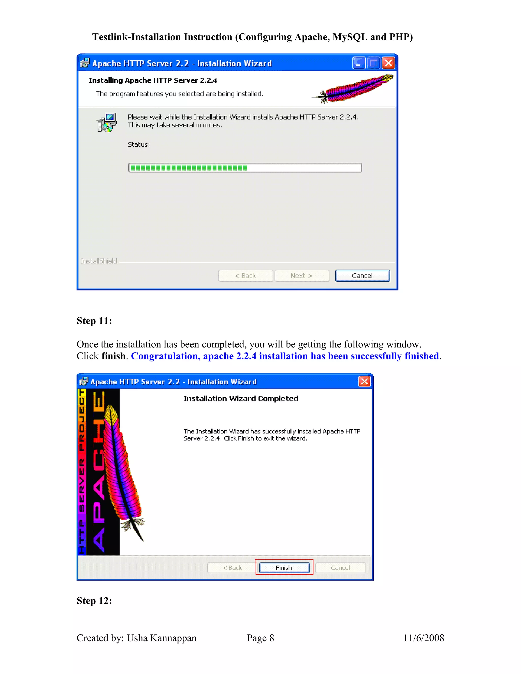 Installation instruction of Testlink | PDF