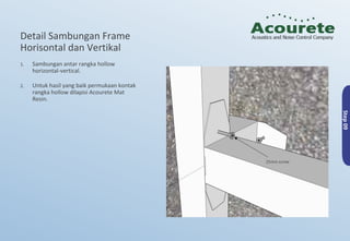 Petunjuk Panel Insulasi Suara SoundProofing Wall FR51 | PPT