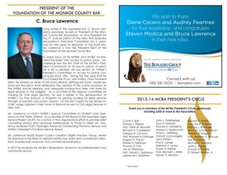 MCBA Annual Installation Dinner (2014) Program | PDF