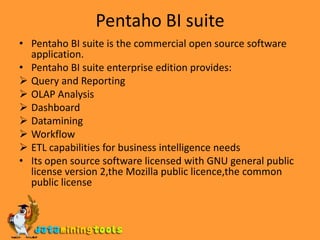 Pentaho: Installation And Administration | PPTX | Operating Systems | Computer Software and ...