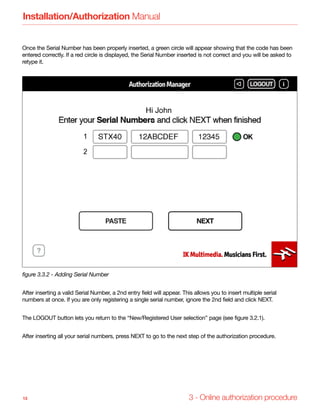 Installation and authorization manual | PDF
