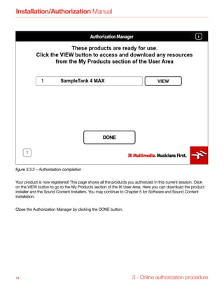 Installation and authorization manual | PDF