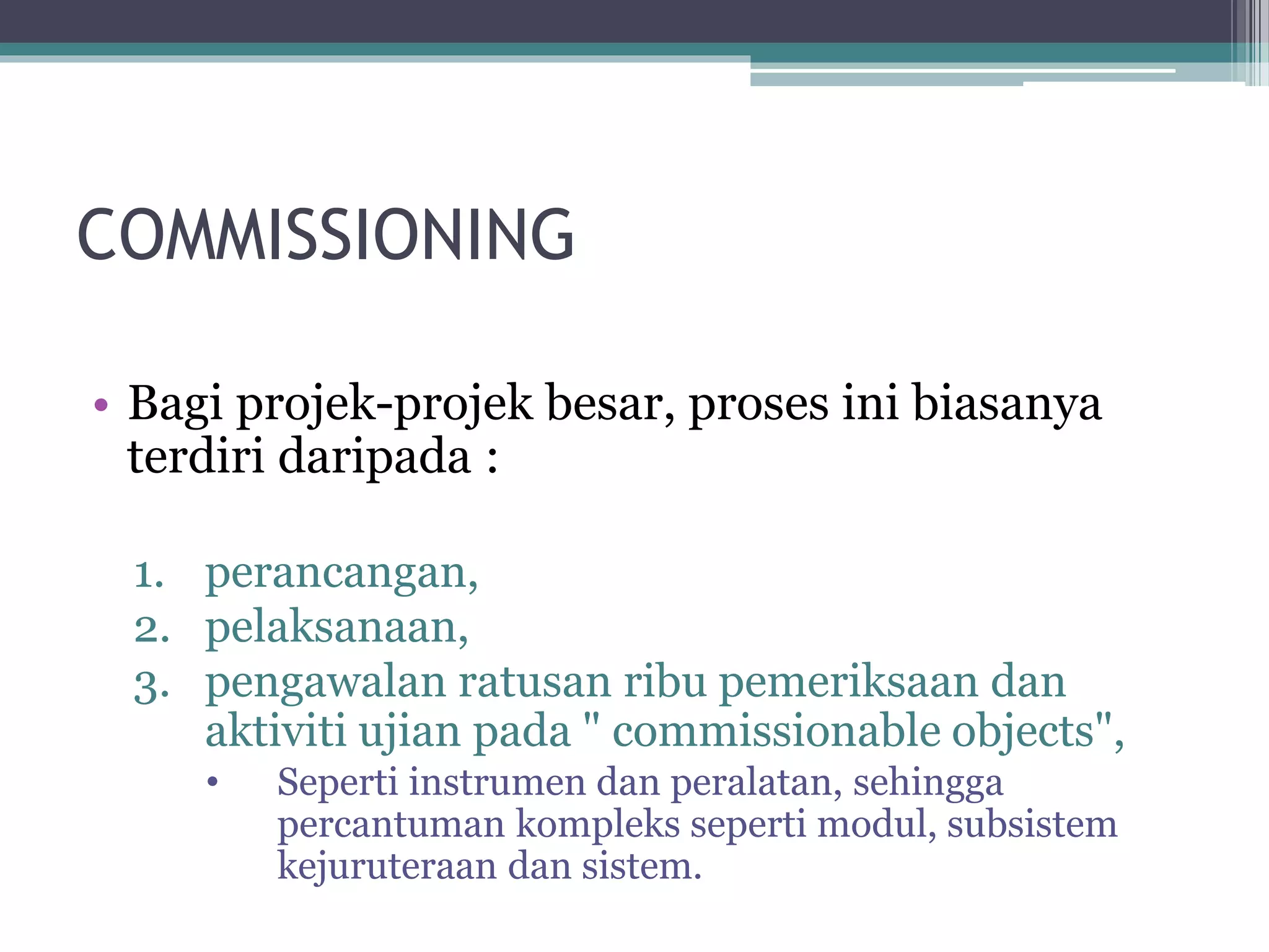 Installation and commissioning | PPTX