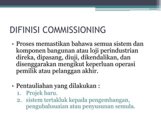 Installation and commissioning | PPTX