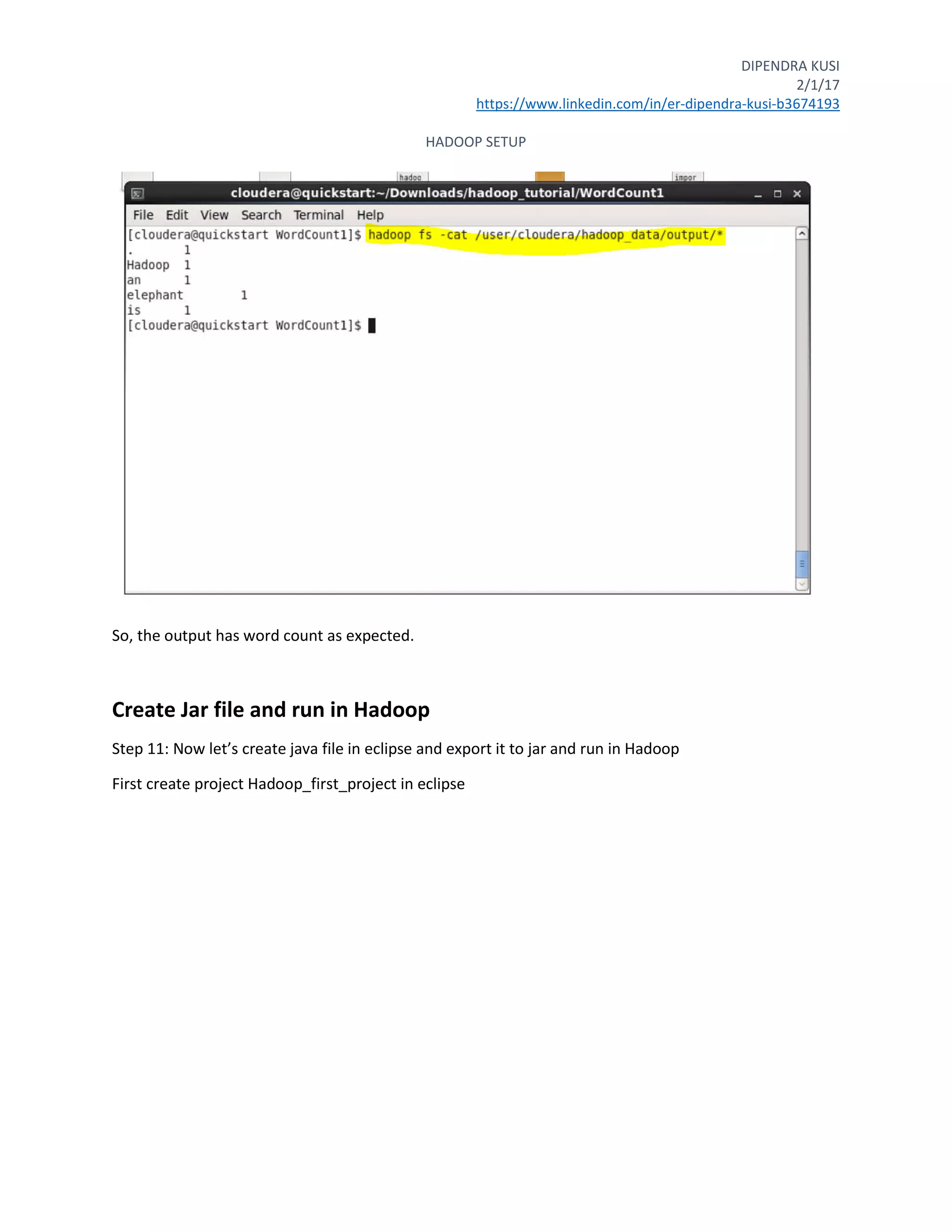 Installation and setup hadoop published | PDF