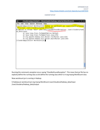 Installation and setup hadoop published | PDF