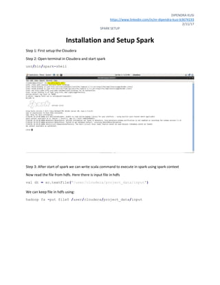 Installation and setup spark published | PDF