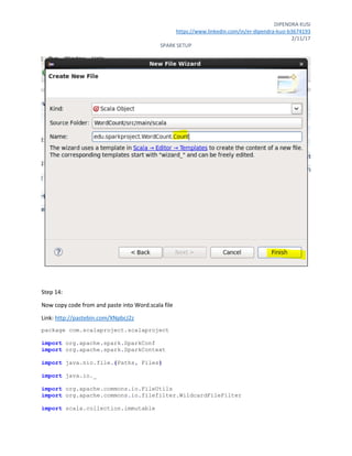 Installation and setup spark published | PDF