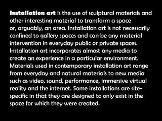 Installation art | PPTX