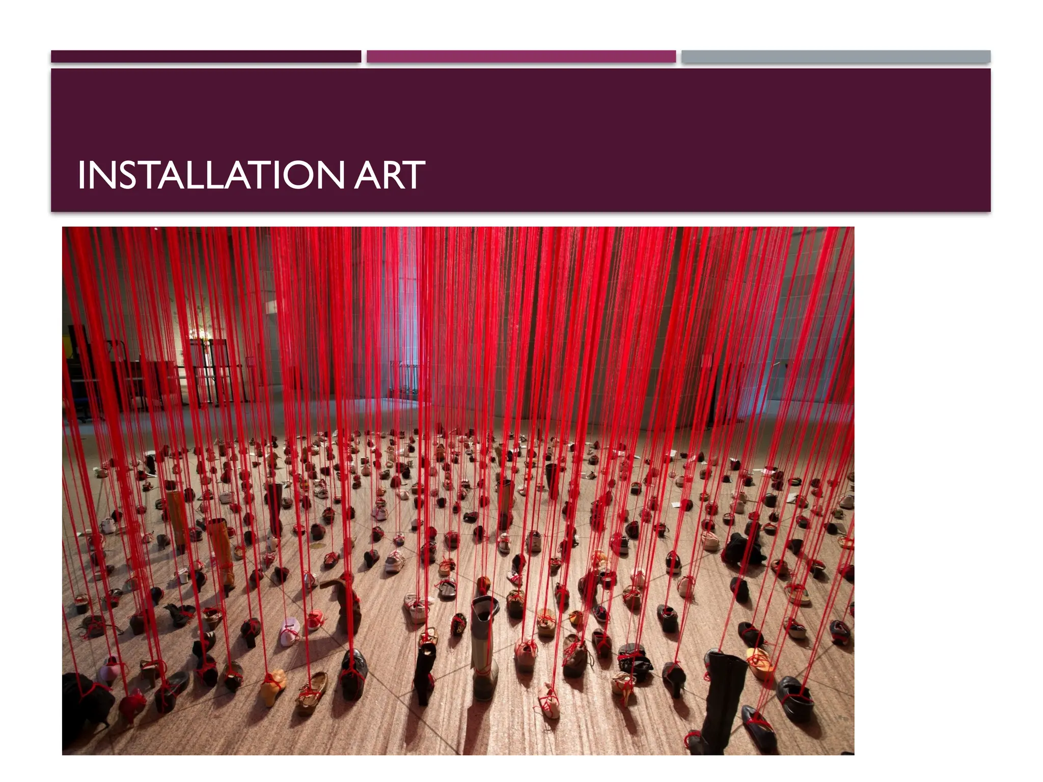 Installation art.pptx installation art art | PPTX | Modern Art | Fine Art