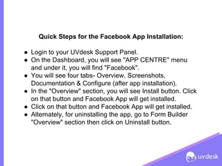 Installation Configuration Of Facebook App Pptx
