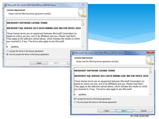 Installation data mining add in for excel 2010 | PPTX