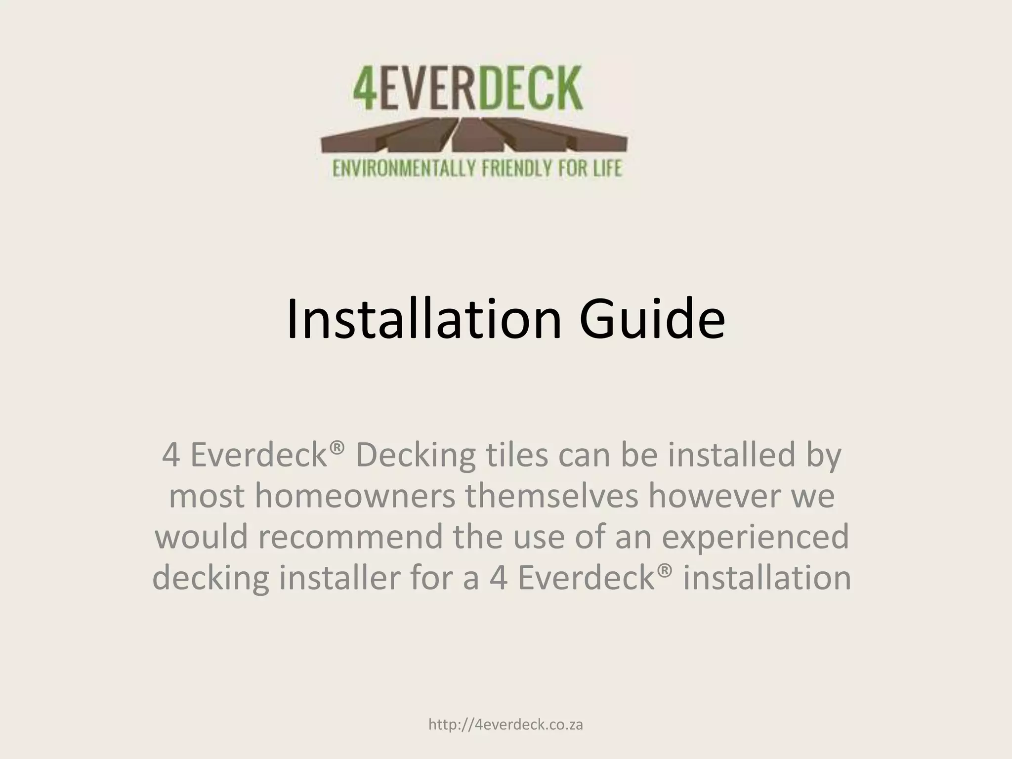 Installation guide | PPTX | Woodworking | Arts and Crafts