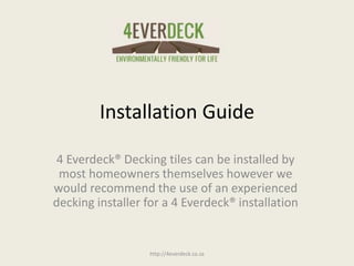 Installation guide | PPTX | Woodworking | Arts and Crafts
