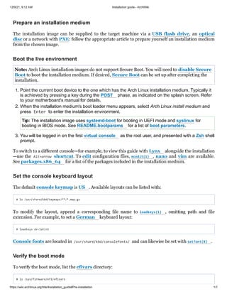 Installation guide arch wiki | PDF
