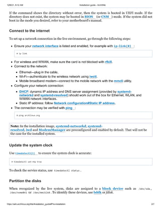 Installation guide arch wiki | PDF