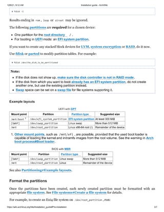 Installation guide arch wiki | PDF