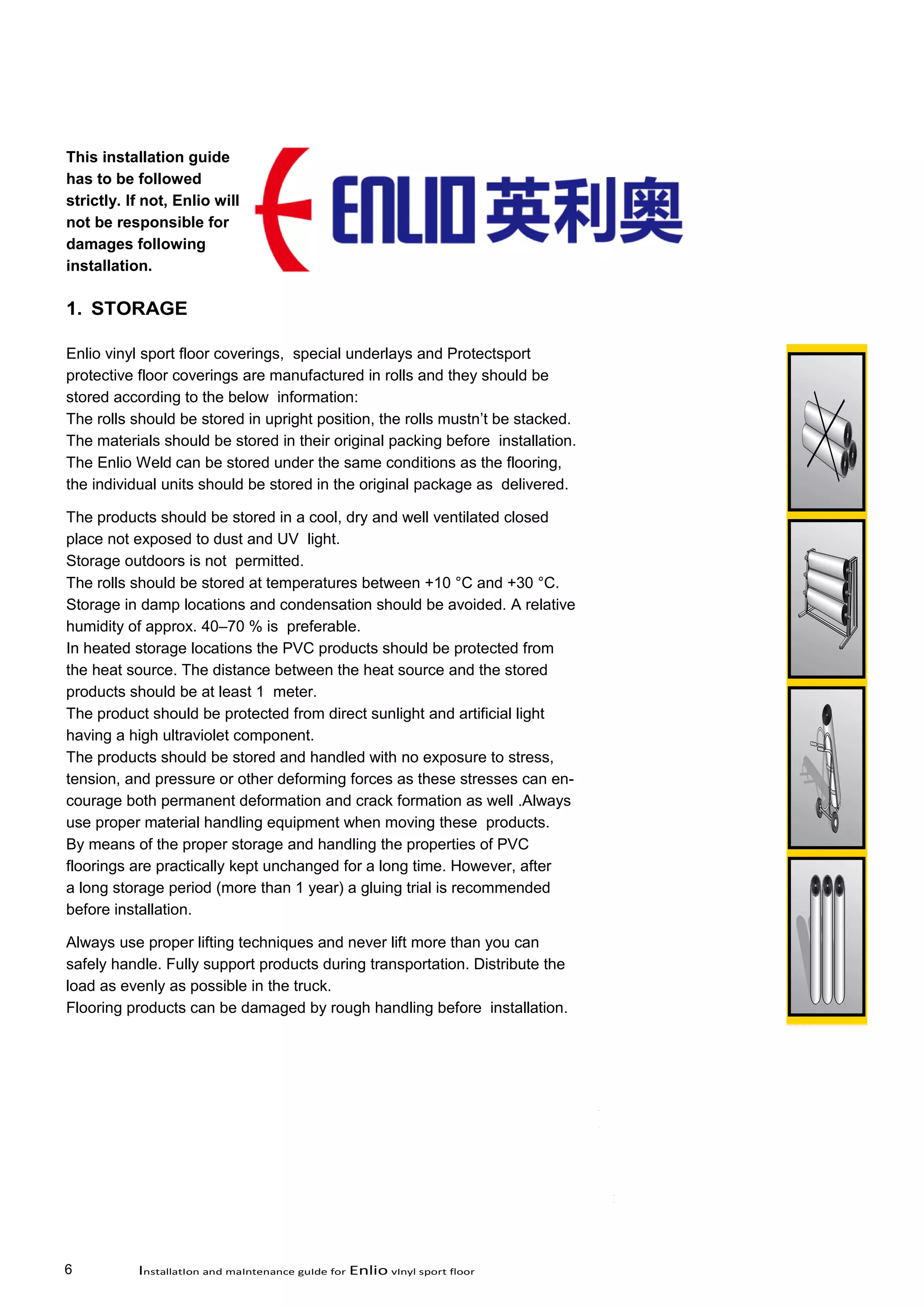 Enlio Sports Flooring installation | DOC