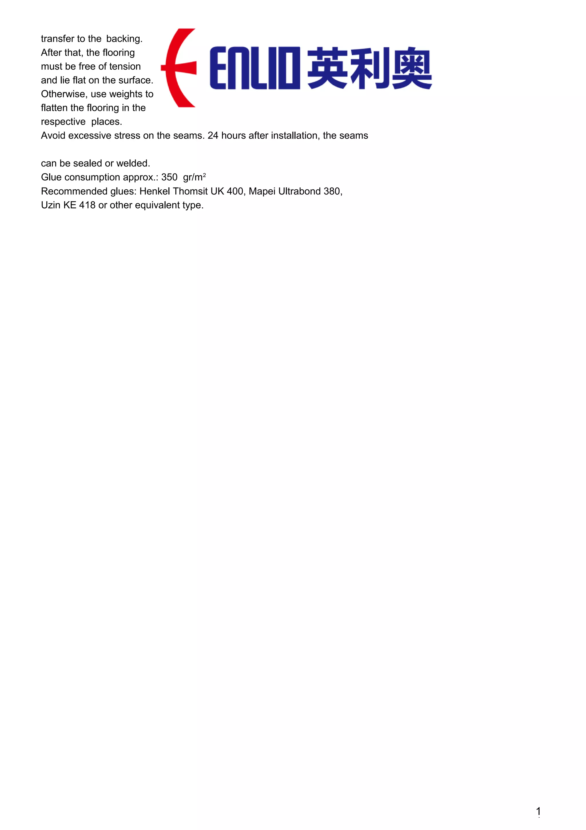 Enlio Sports Flooring installation | DOC