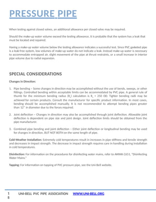 Installation Guide for Gasketed Joint PVC Pressure Pipe | PPTX