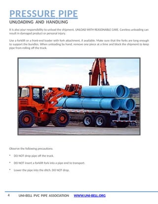 Installation Guide for Gasketed Joint PVC Pressure Pipe | PPTX