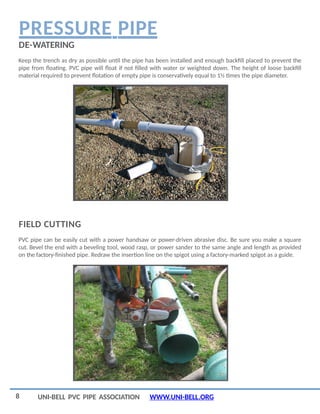 Installation Guide for Gasketed Joint PVC Pressure Pipe | PPTX