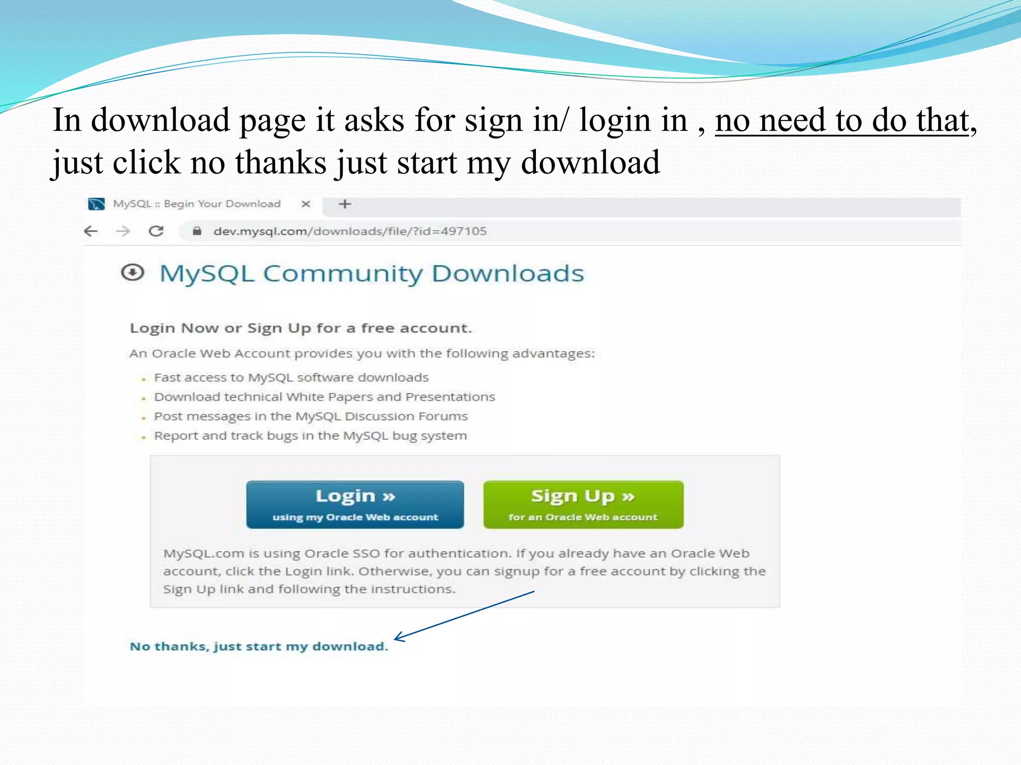 Installation guide for mysql in windows | PPTX