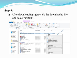 Installation guide for mysql in windows | PPTX
