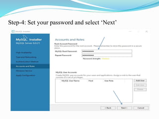 Installation guide for mysql in windows | PPTX