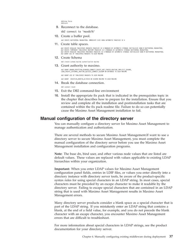 Installation guide (web sphereapplication server,db2,tivoli directory | PDF