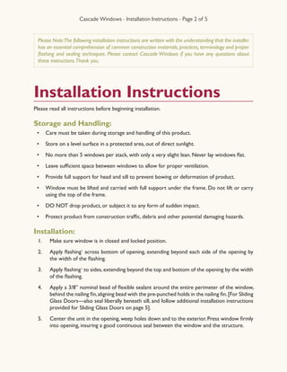 Installation Instructions | PDF