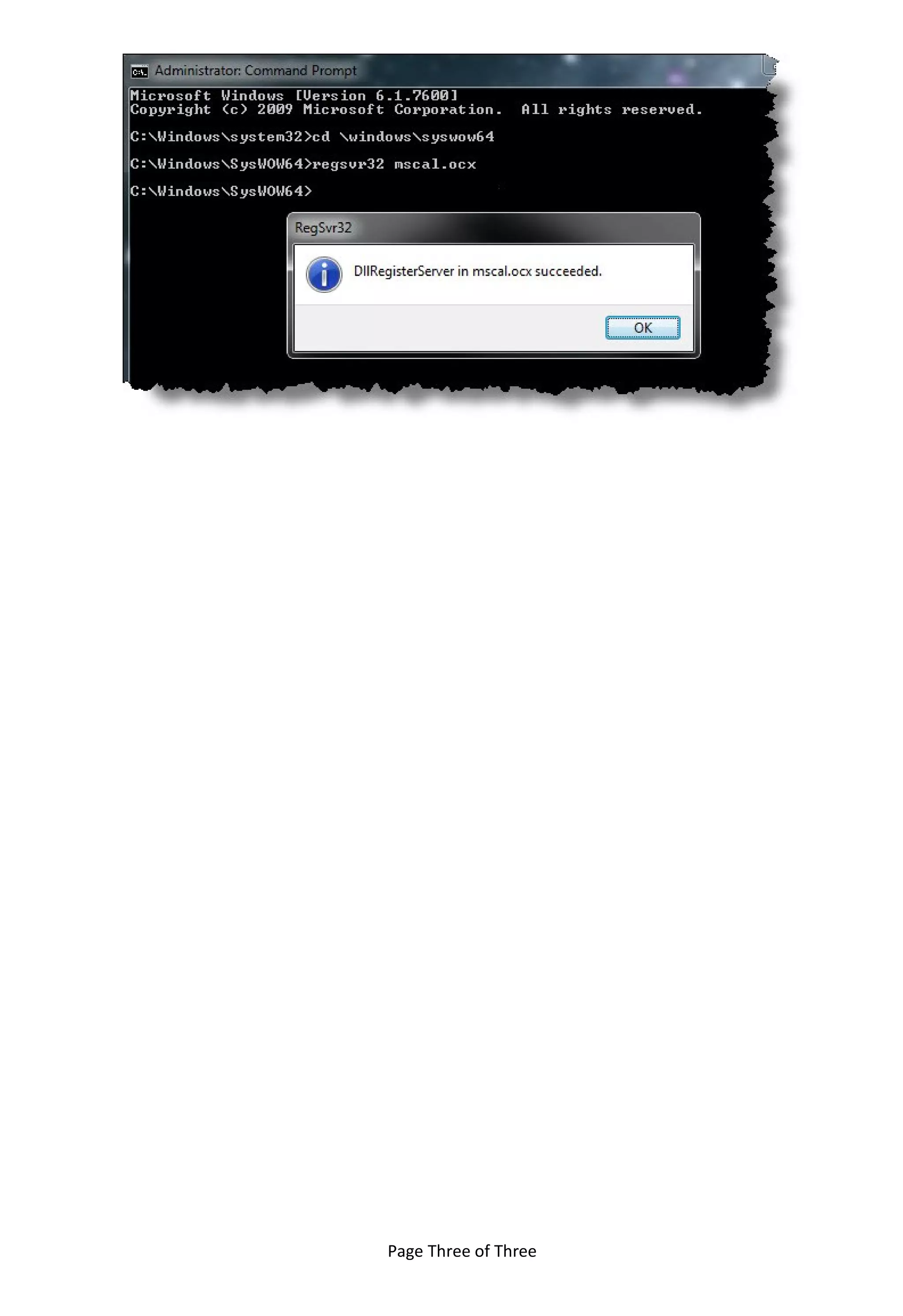 Installation instructions for mscal | PDF