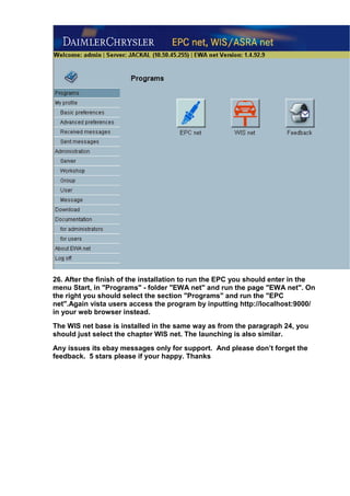 Mercedes Benz MB STAR WIS EPC software installation | PDF