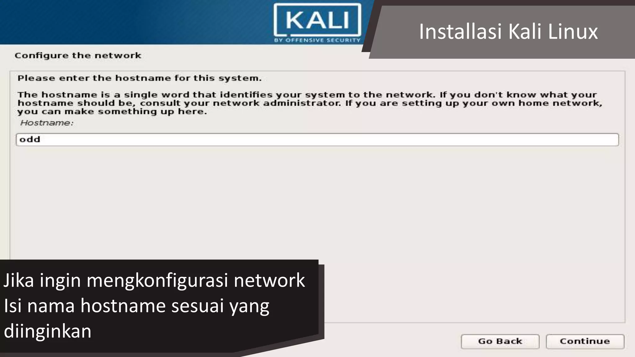 Installation kali linux | PPTX