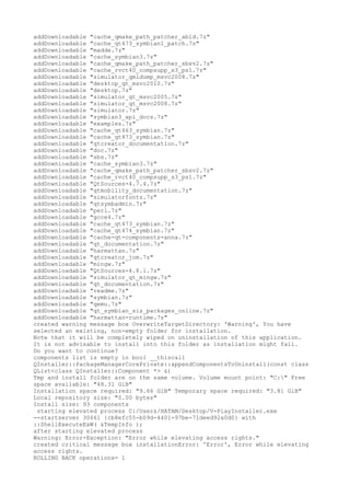 Installation log | PDF