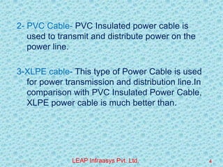 Installation & maintenance of power cable | PPTX