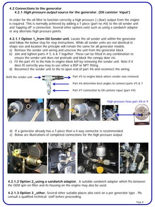 Filtek filtration system - Installation manual for generators-v2 | PDF