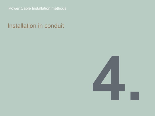 Power cable - Installation methods | PDF | Civil Engineering Industry ...