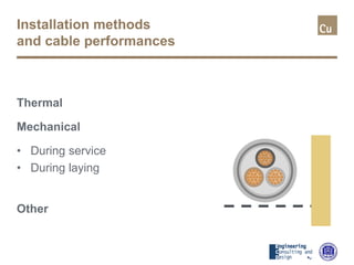 Power cable - Installation methods | PDF